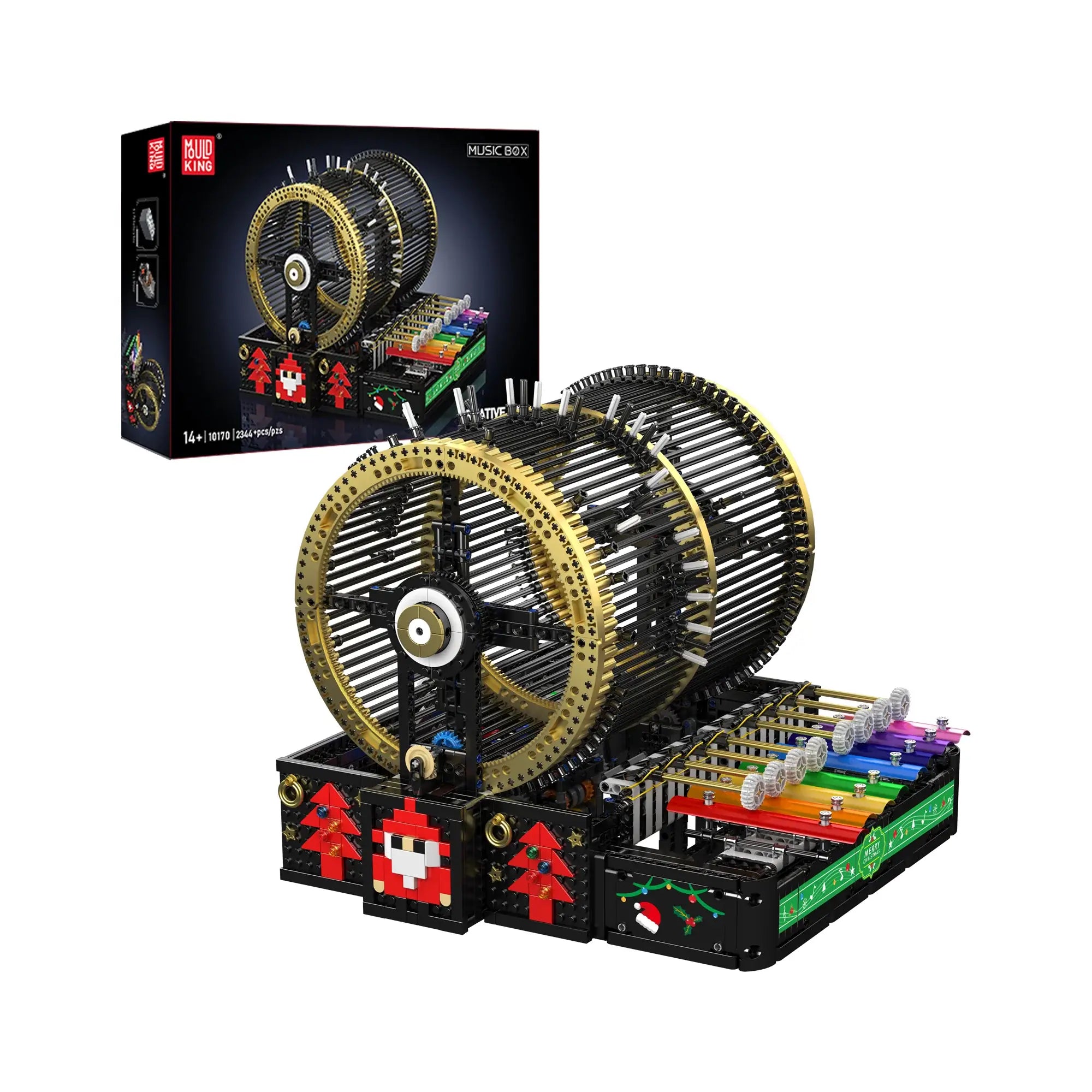 Mouldking 10170 - Muziek Box Kerst – Cubear